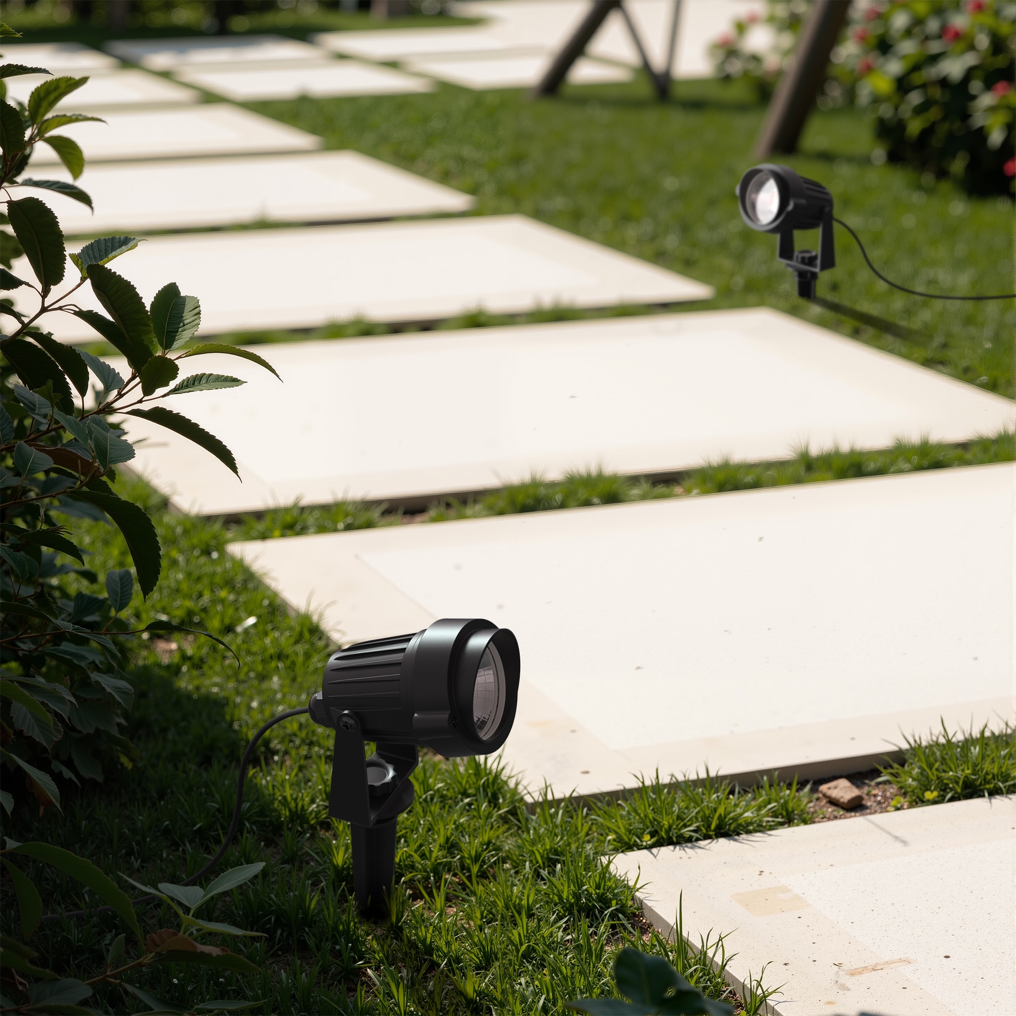 DORESshop Landscape LED Spotlights Outdoor 2 Pack 450LM 3000K Warm ...
