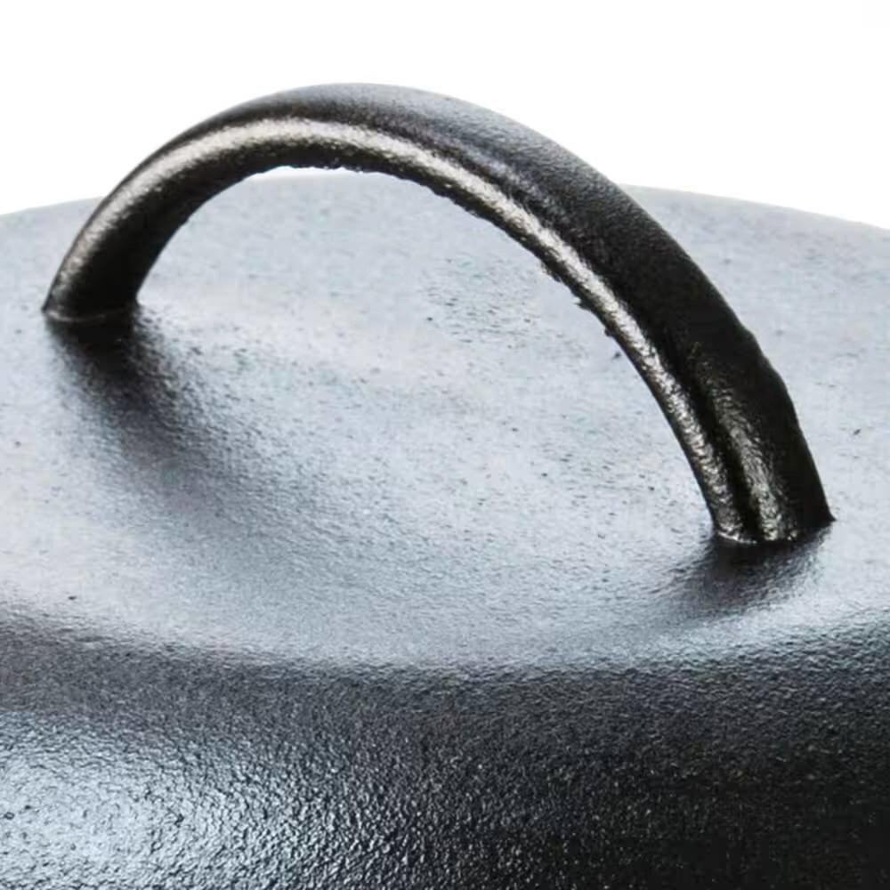 Slickblue Black Cast Iron Dutch Oven with Lid Oven for Stove Grill or ...