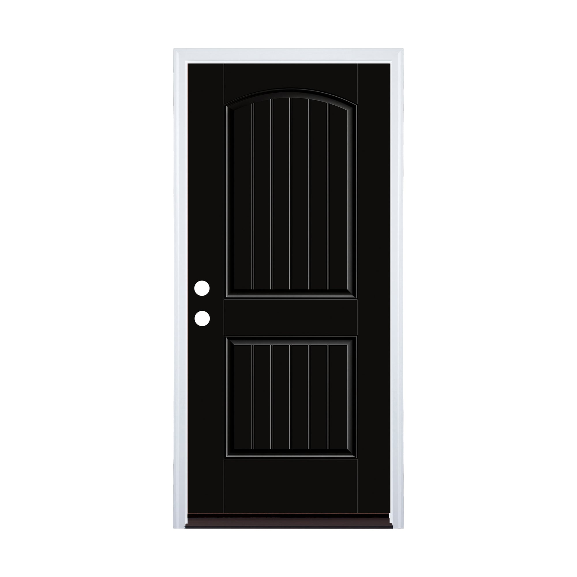 Therma-Tru 36-in x 80-in x 6-9/16-in Fiberglass No glass Right-hand ...