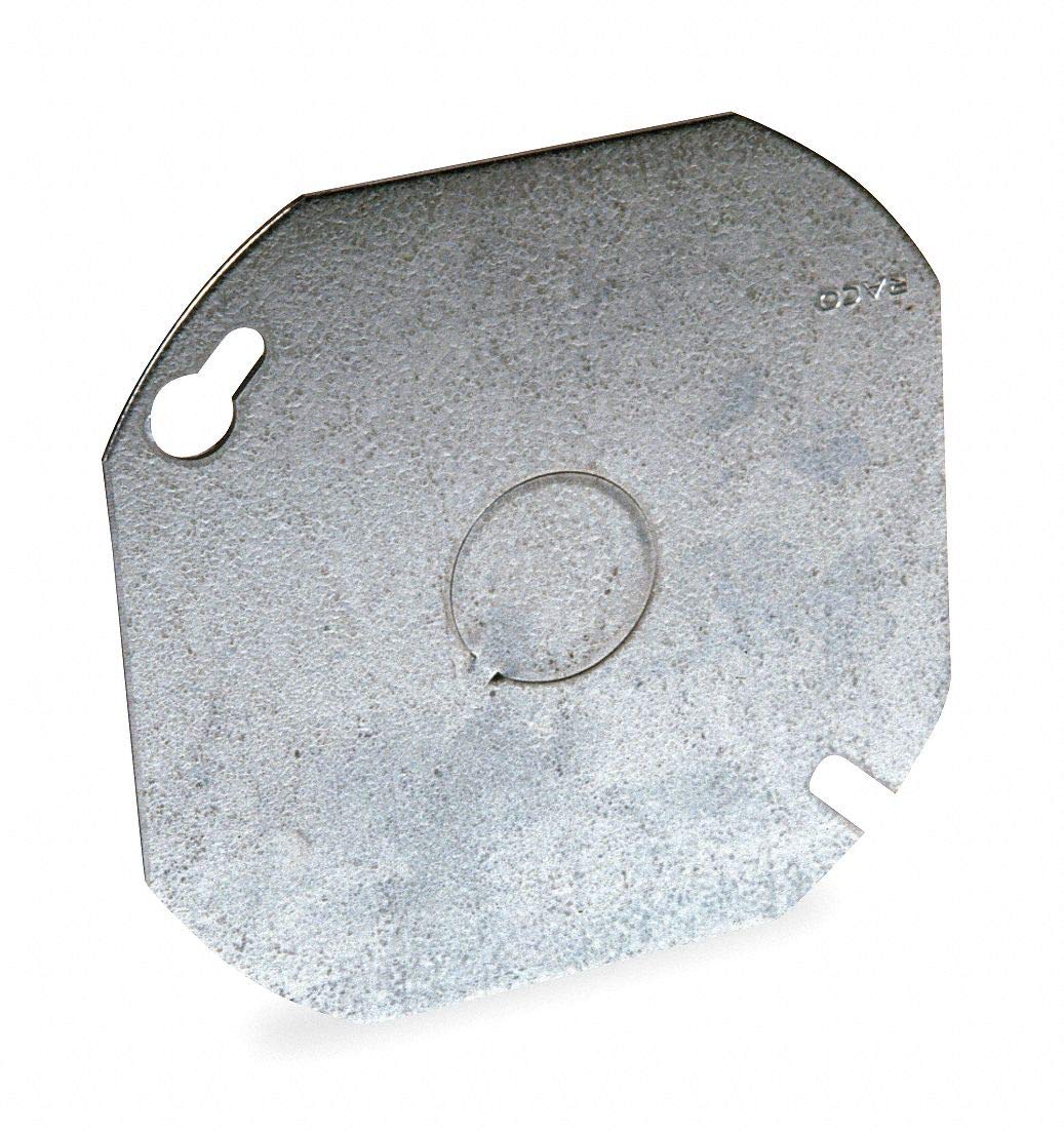 RACO Galvanized Steel Electrical Box Cover Box Type: Octagon Number of ...