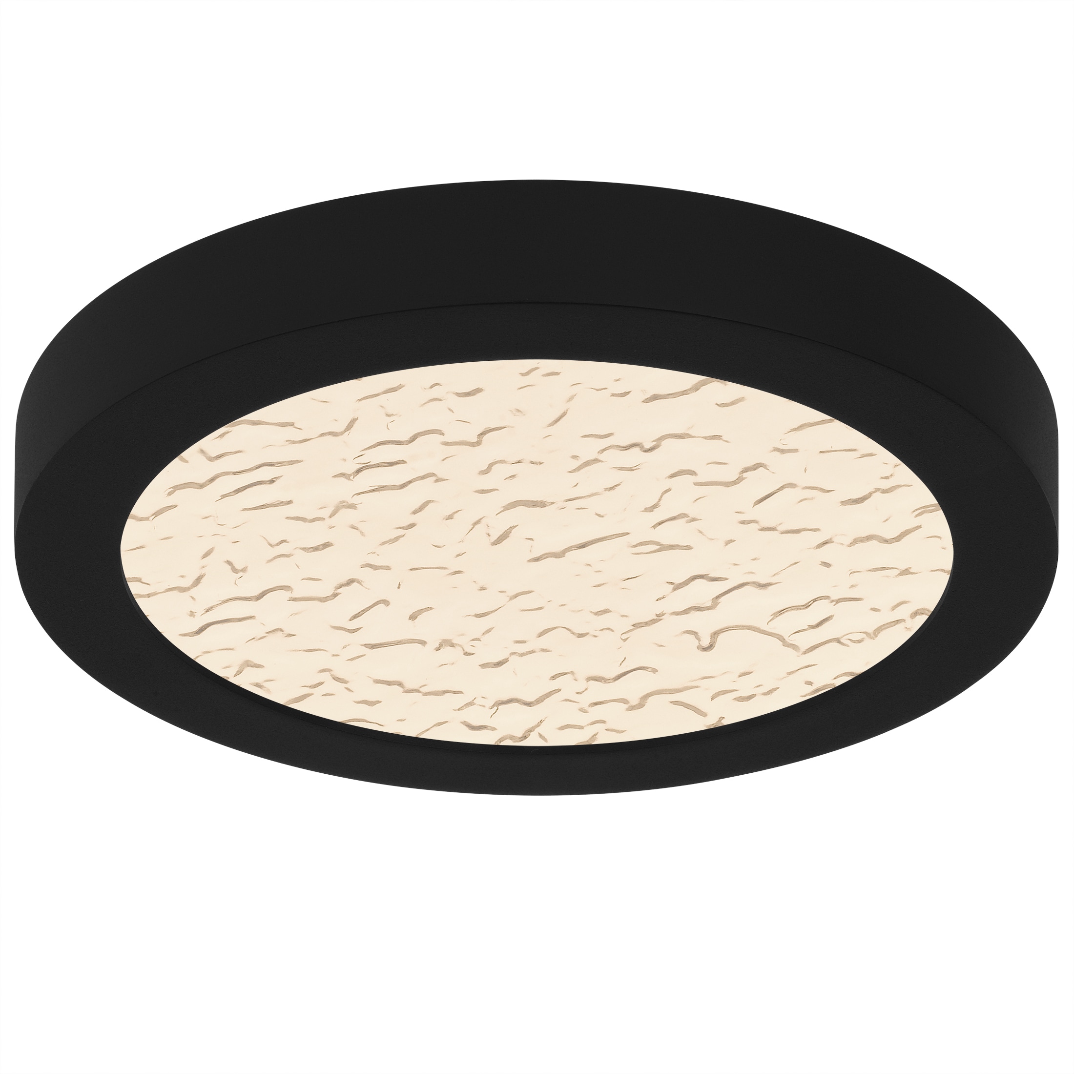 Quoizel Outskirts 7.5-in Black Integrated LED Flush Mount Light in the ...
