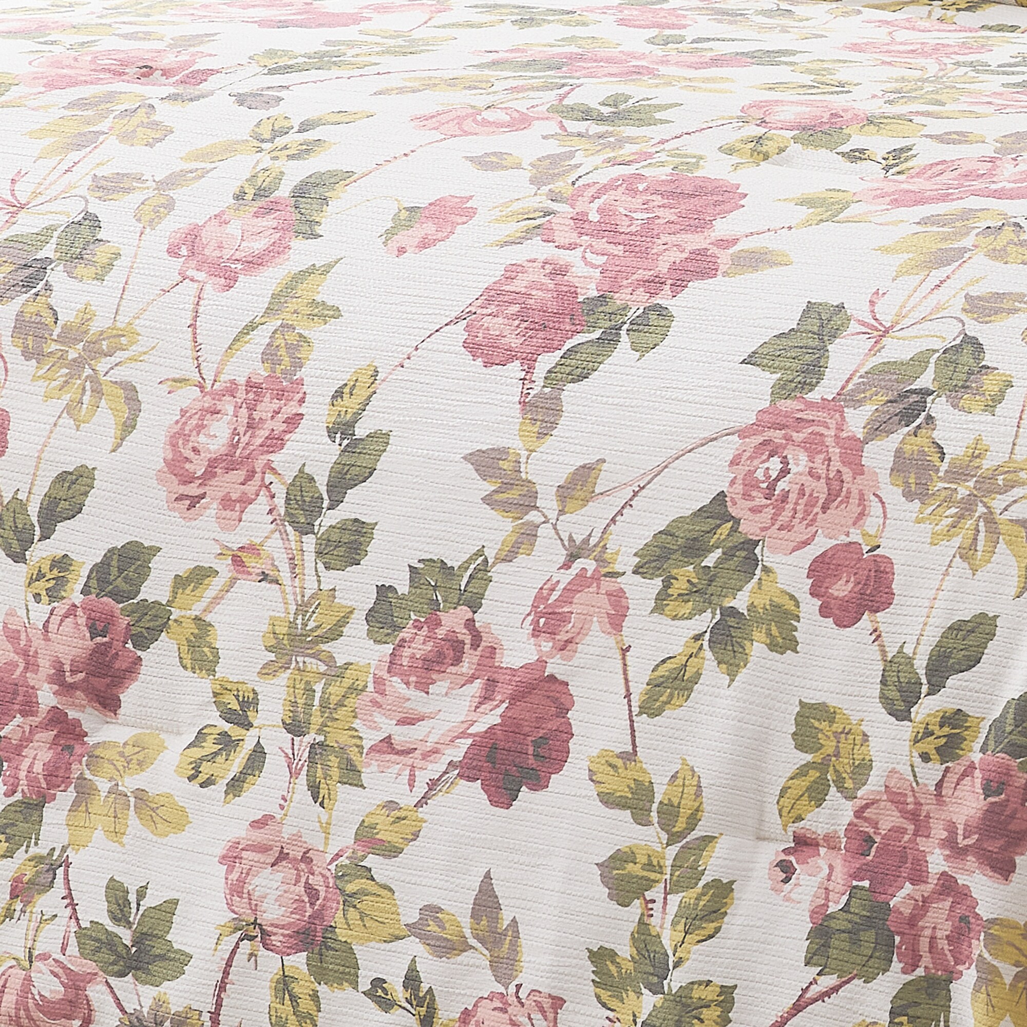 Lush Decor Vintage Rose Comforter Dusty Rose 3Pc Set King/Cal King in ...