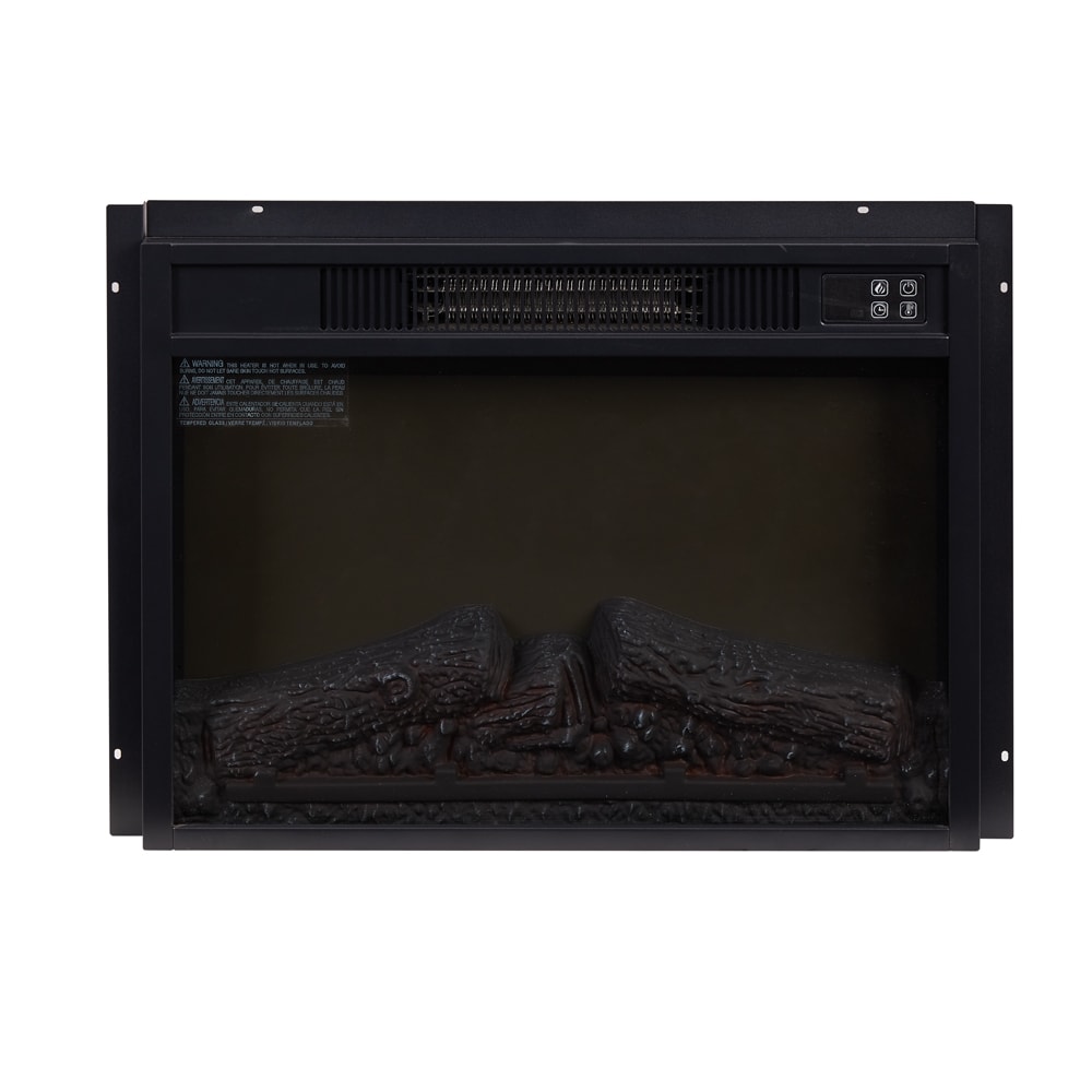 Siavonce 23-in W Black Wall mount Infrared quartz Electric Fireplace ...