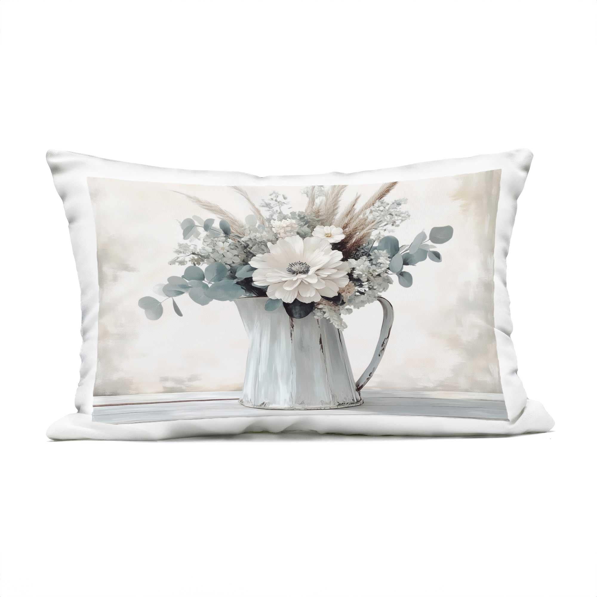Mixed Bouquet in Jug Outdoor Decorative Pillows at Lowes.com