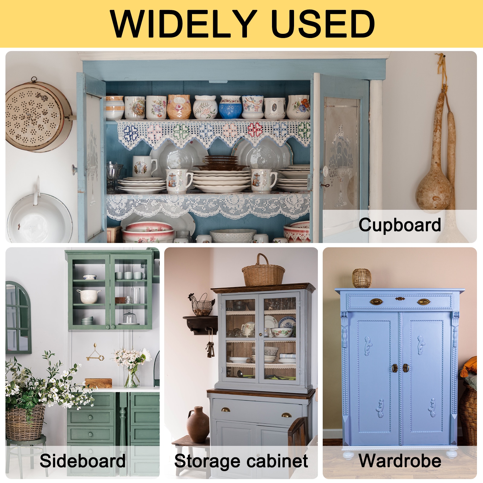 Unique Bargains 6Pcs Cabinet Hinges Full Inset 3.4x0.78Inch Partial ...