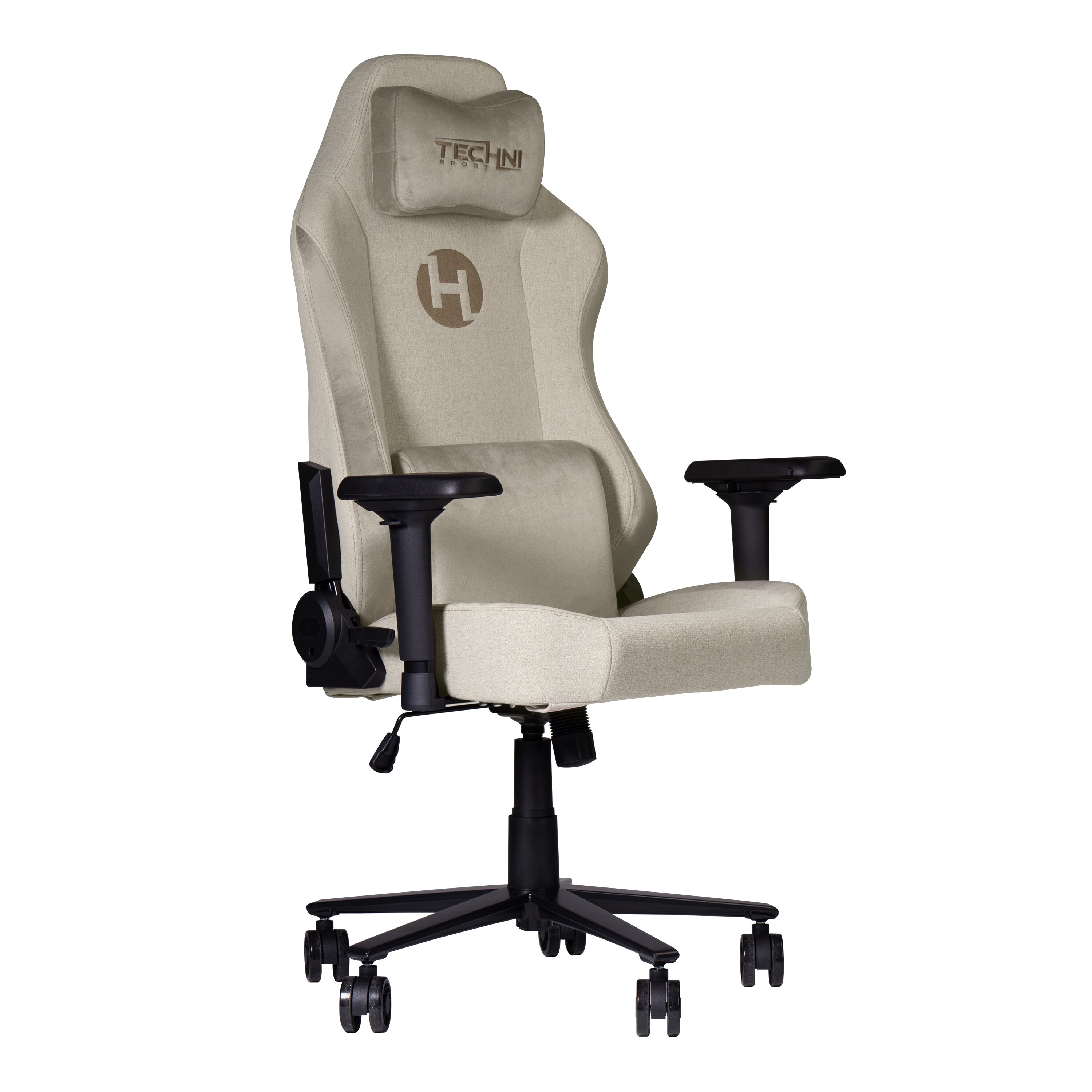 Techni Sport Experience gaming luxury with this black or beige fabric ...