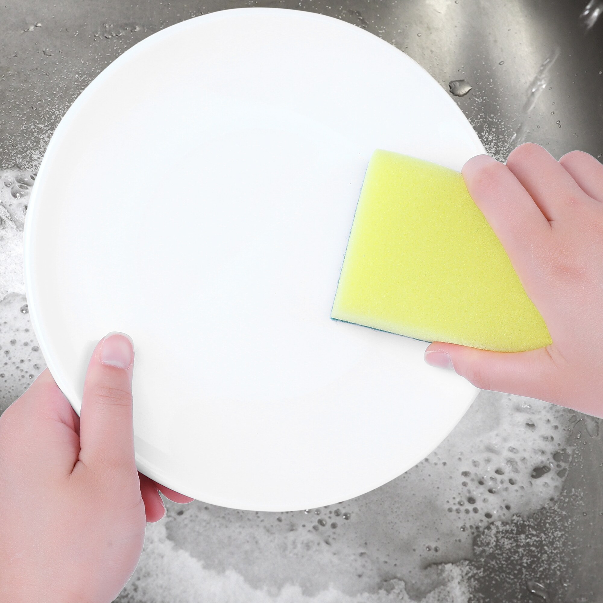 Unique Bargains Kitchen Cleaning Sponge Non-Scratch Scrub Sponges for ...