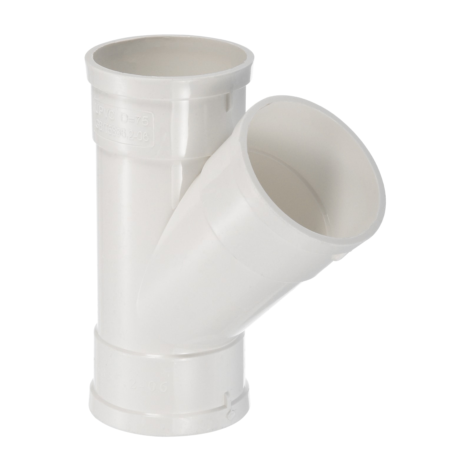 PATIKIL 3 Inch Wye Pipe Fitting Y-Shape Splitter Duct Hose Connector ...