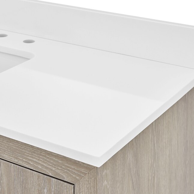 Style Selections 48-in Weathered Oak Undermount Single Sink Bathroom ... Style Selections 48-in Weathered Oak Undermount Single Sink Bathroom ...