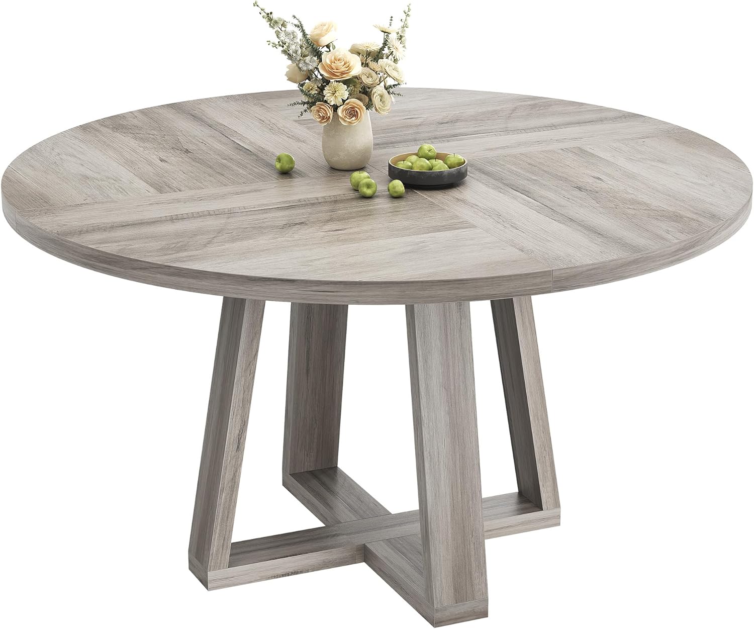 Garvee 47in Round Dining Table for 4-6 Modern Kitchen Dinner Table ...