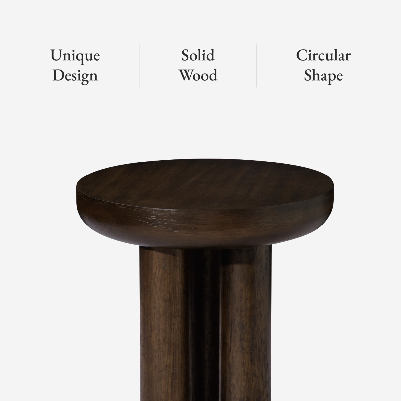 Maven Lane OWEN RUSTIC WOODEN SIDE TABLE IN AGED BROWN in the End ...