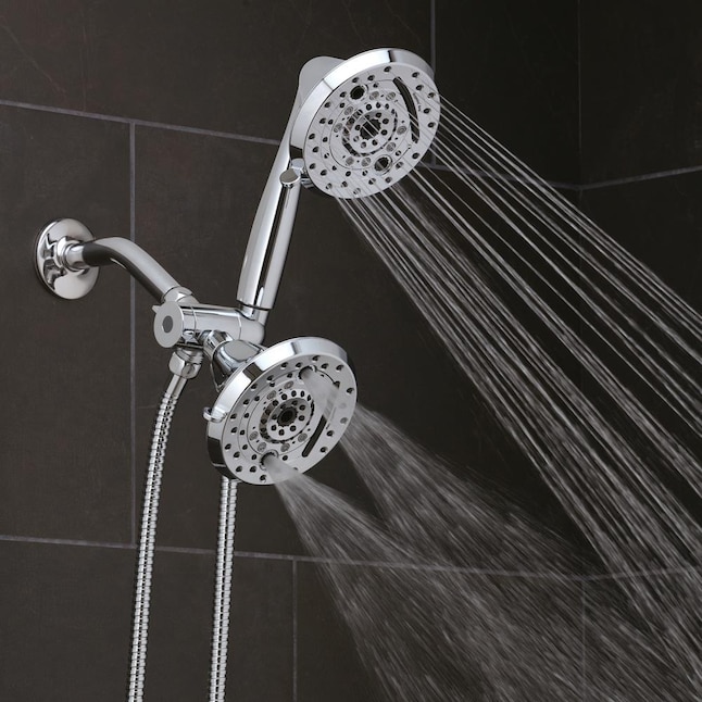 Oxygenics Amp Chrome Round Dual Combo Shower Head 2 Gpm 7 6 Lpm In