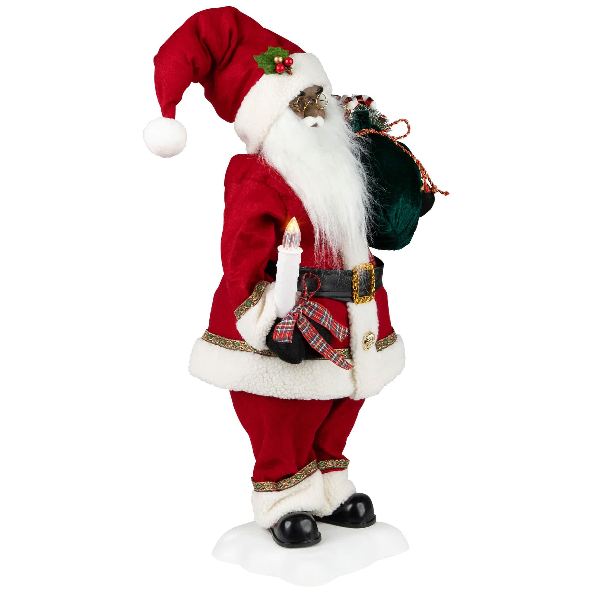 Northlight African American Animated and Musical Santa Claus with ...