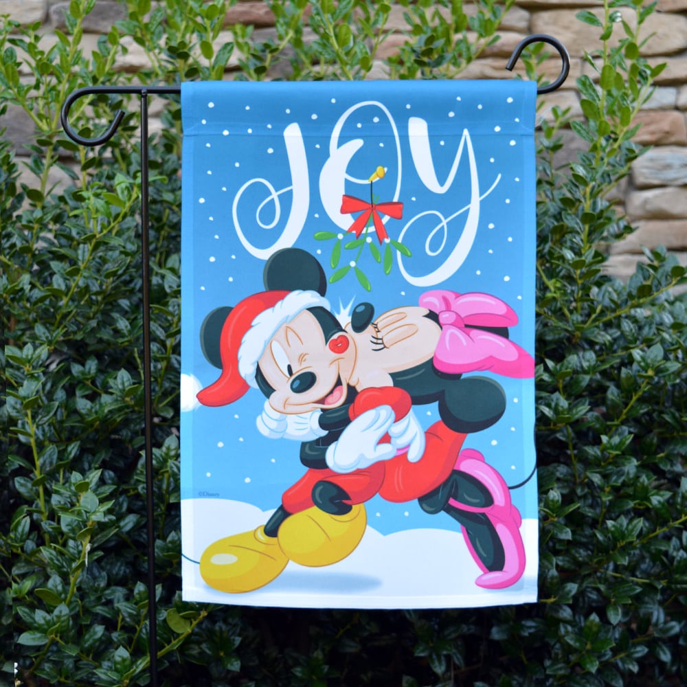Disney 1.5-ft W x 3.28-ft H Christmas Garden Flag Kit at Lowes.com