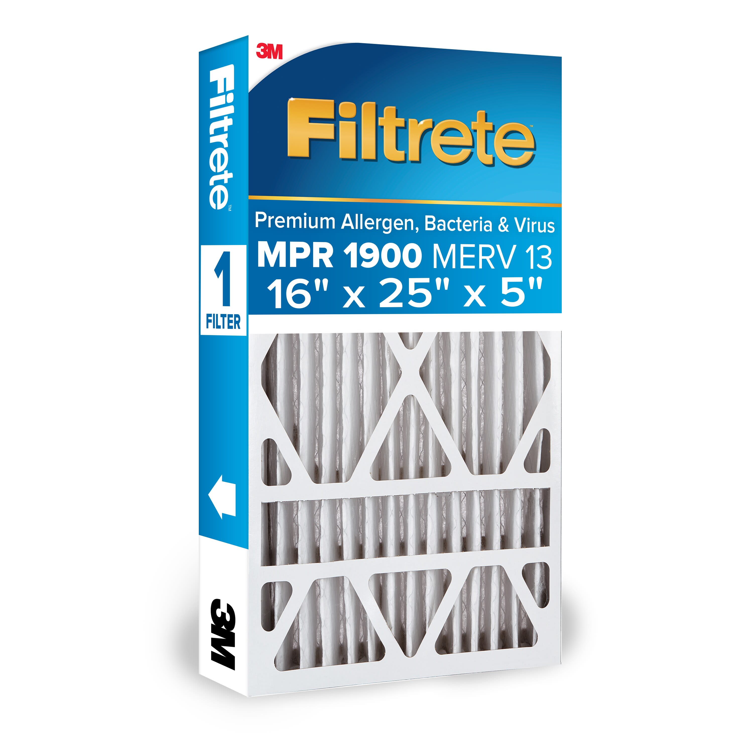Filtrete Filtrete Fltr 1900MPR 16x25x4 in the Air Filters department at ...