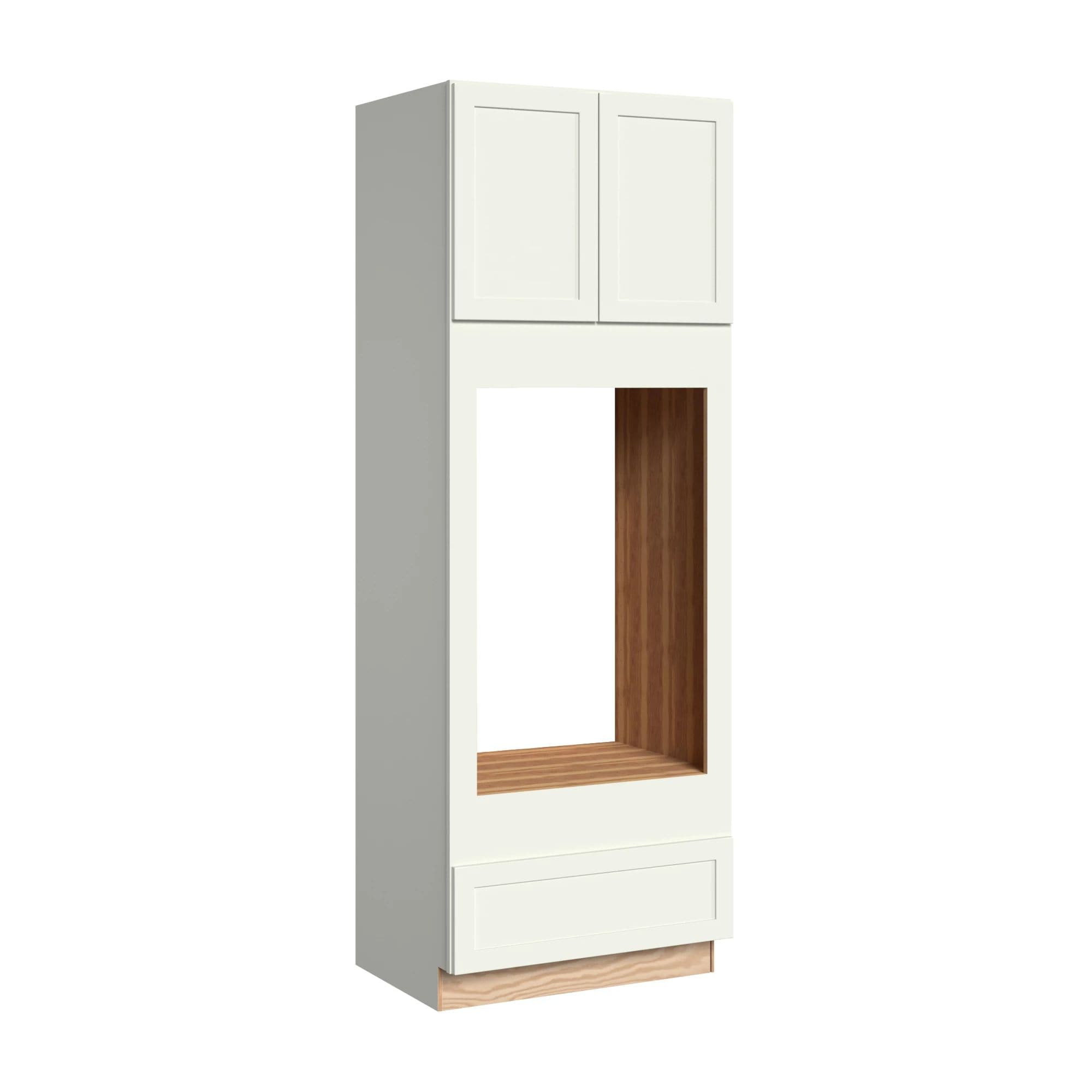 KraftMaid Momentum Deveron 33-in W x 93-in H x 24-in D Dove White ...