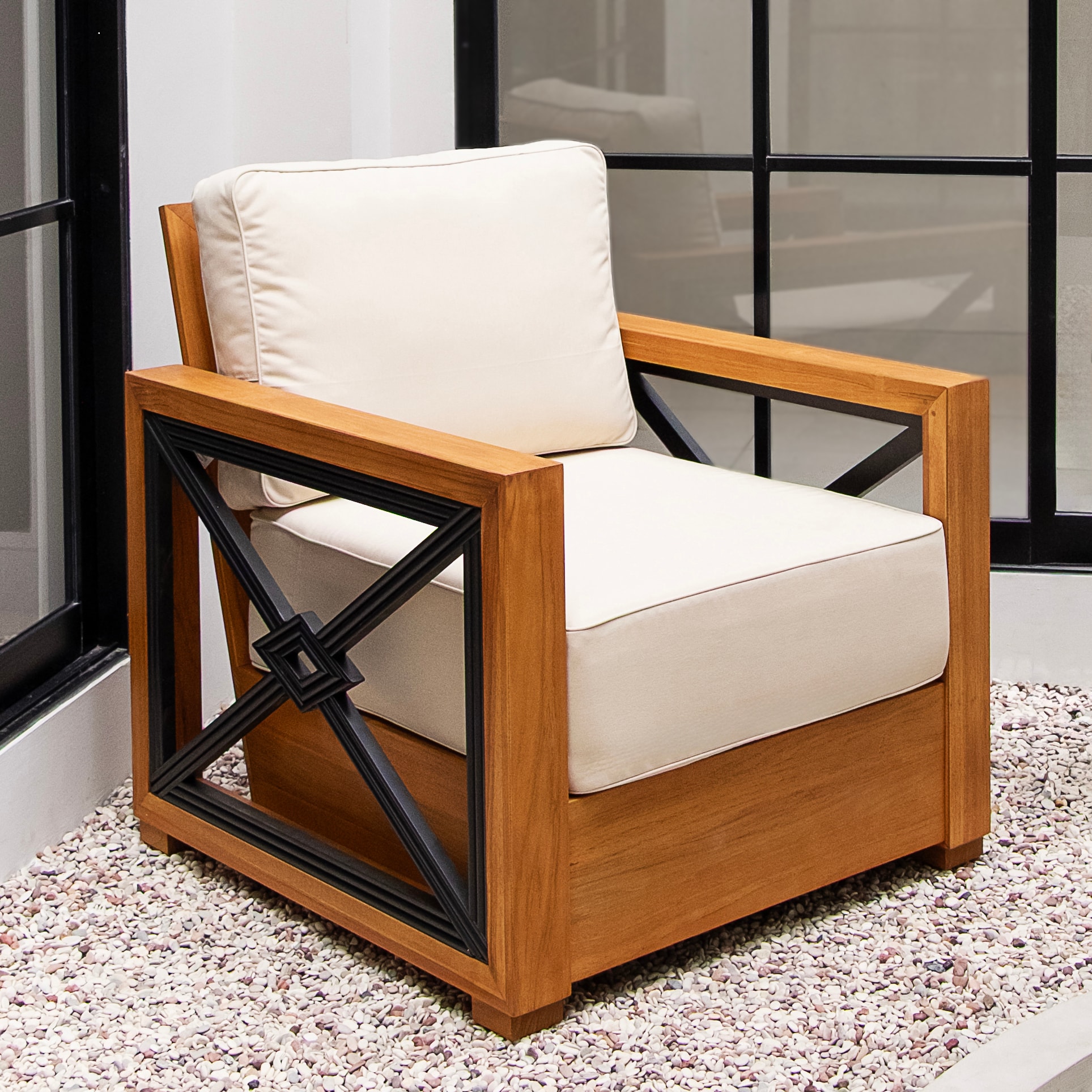 Cambridge Casual Verve Unfinished Teak Wood Frame Stationary ...