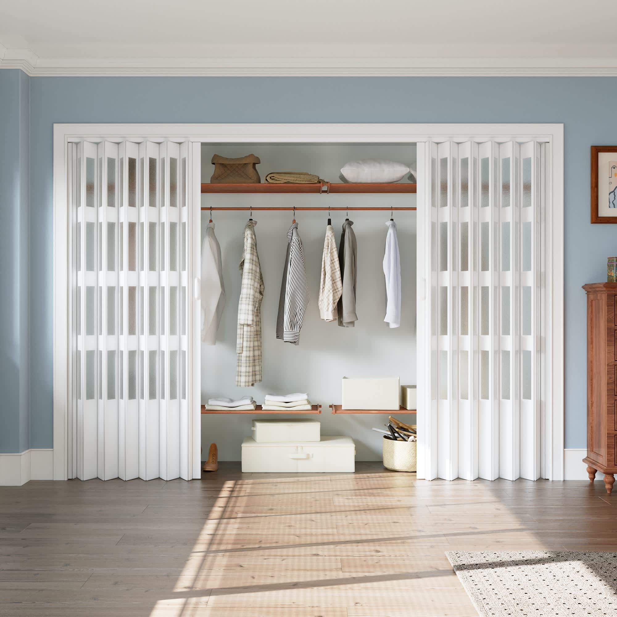 Ark Design Accordion Doors with Magnetic Closure Privacy Room Divider ...
