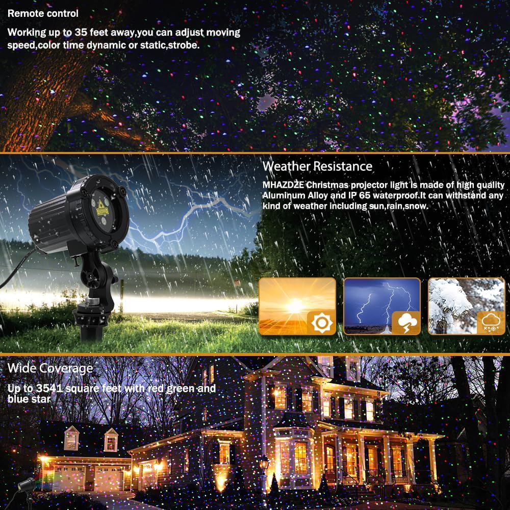 Etokfoks outdoor RGB laser projector light waterproof IP65 moving and ...