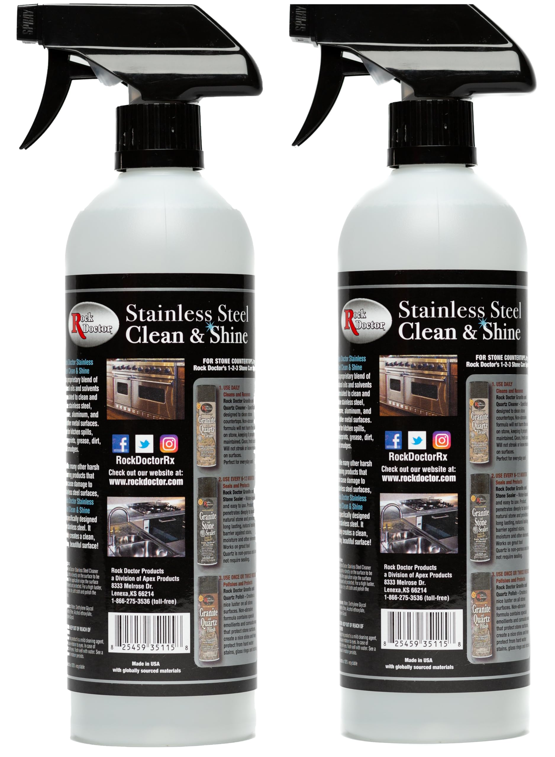 Rock Doctor Stainless Steel Cleaner and Polish - Streak-Free Unscented ...