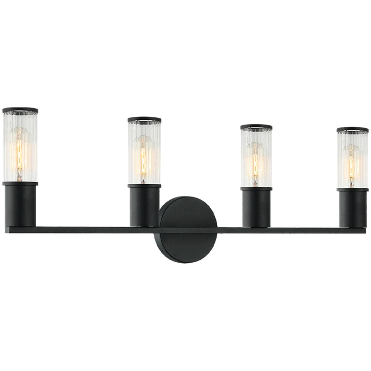 Matteo Lighting S02804MB Klarice Wall Sconce Wall Light in Matte Black ...