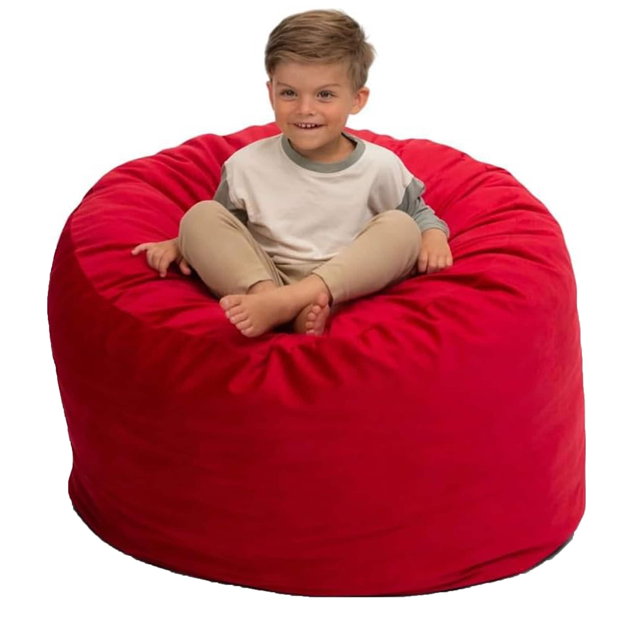 Ultimate Sack 3ft Bean Bag Chair Oversized Indoor Comfy Lounger Red ...