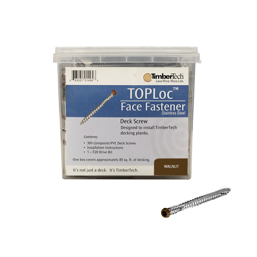 TimberTech #10 x 3-in Composite Deck Screws (300-Per Box) in the Deck ...