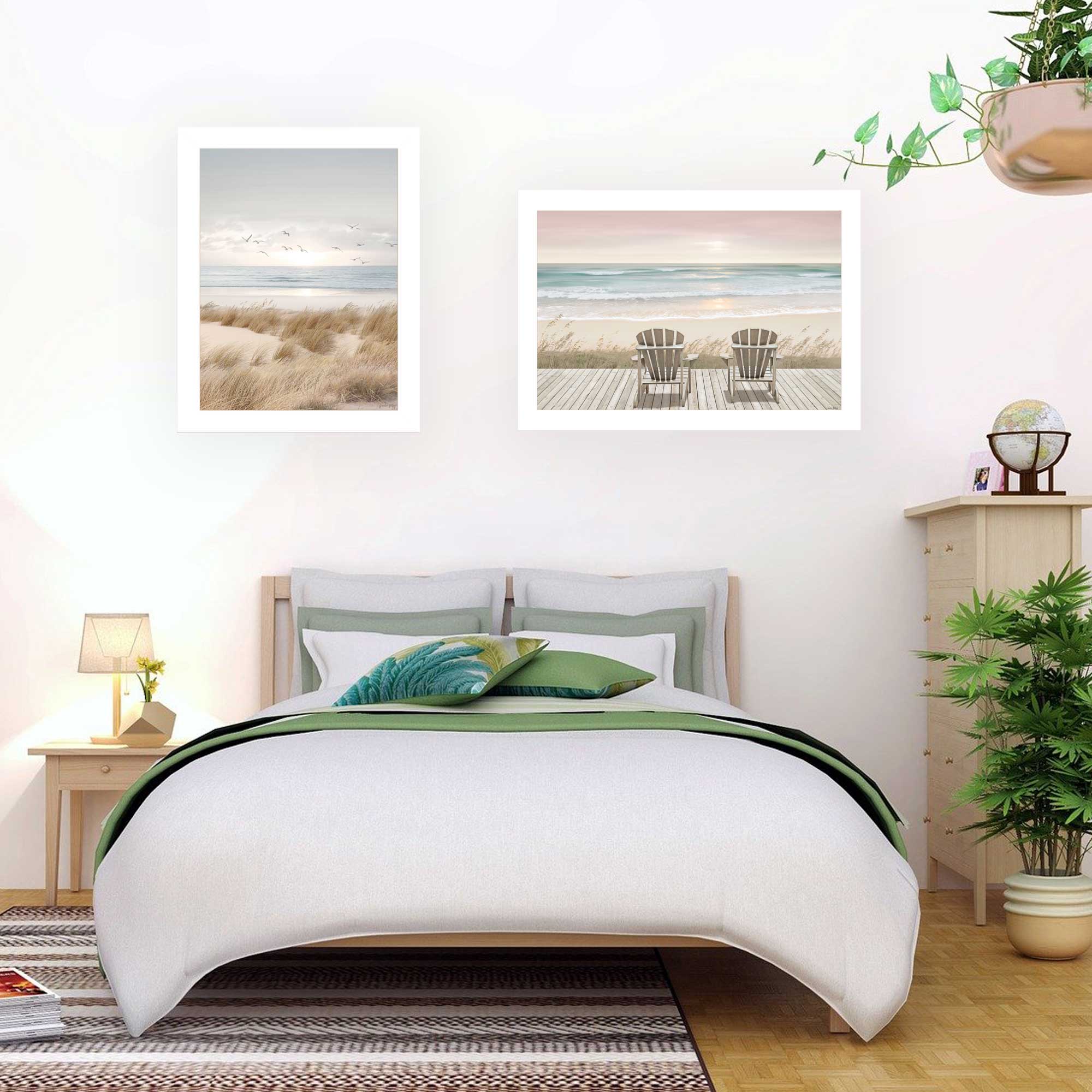Trendy Decor 4U Coastal Dreams V And Pastel Sunset 2 Piece Vignette by ...