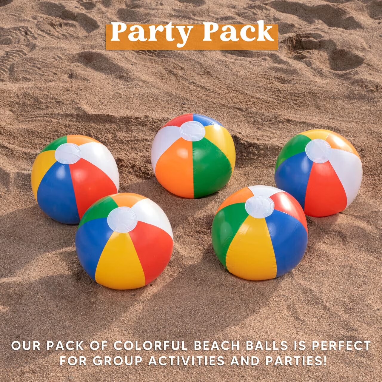 Joyfy 12 Pcs Inflatable Beach Balls 16 Large Rainbow Beach Balls Bulk ...