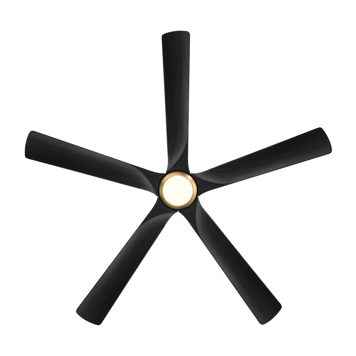 Minka Aire Seressa 56-in Heritage Brass with Coal Black Blades LED ...