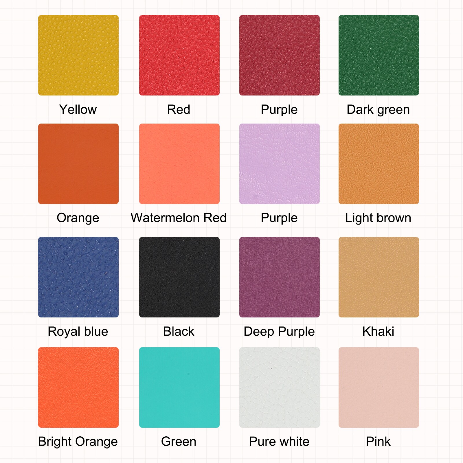 Unique Bargains Full Grain Leather Sheet 11.8inch x 7.8inch Natural Cow ...