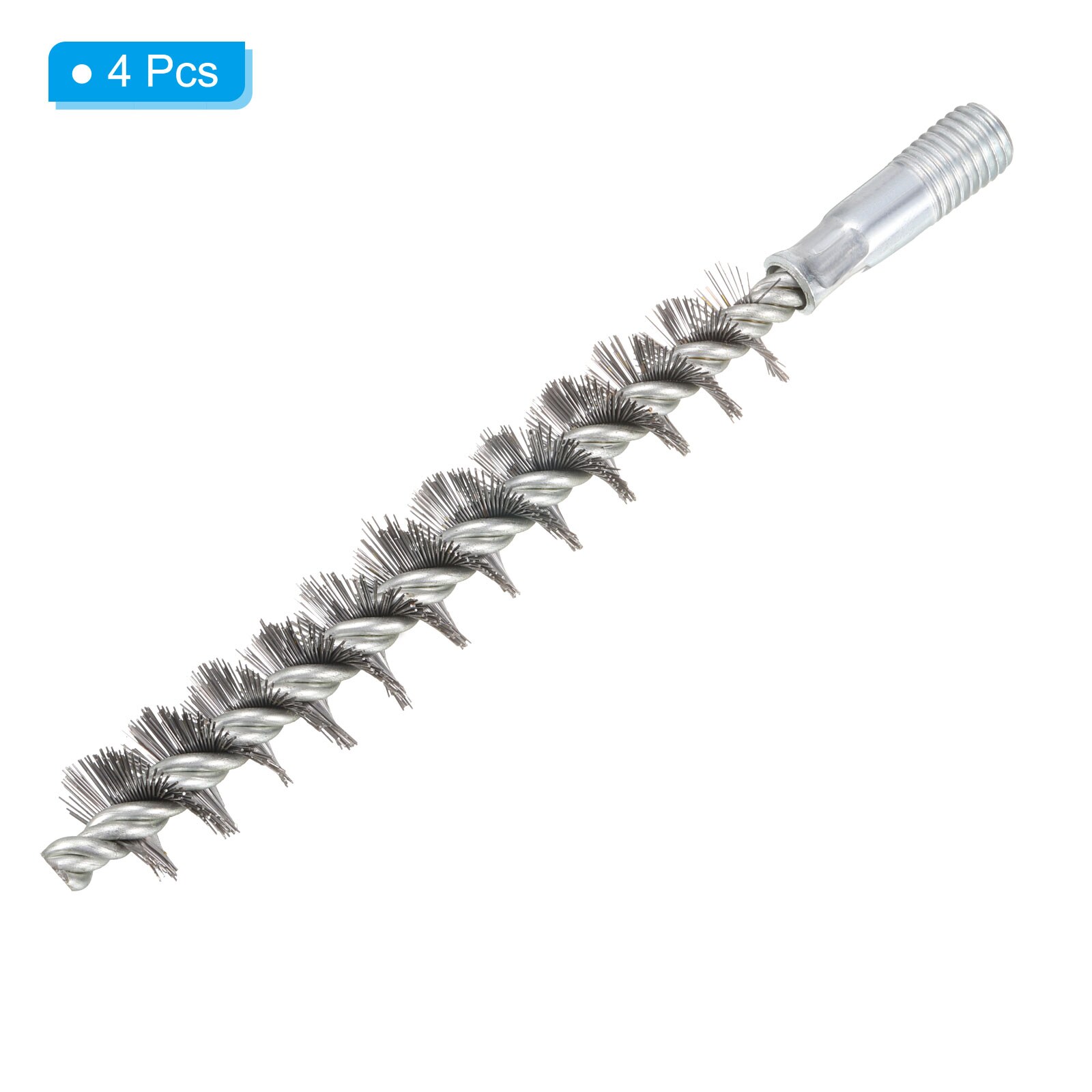 PATIKIL 20mm OD Bore Brush 4pcs Tube Cleaning Brush Steel Wire Chimney ...