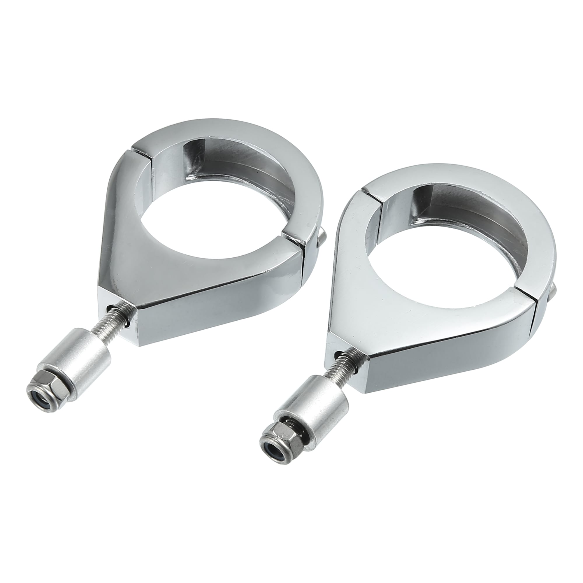 Unique Bargains Universal Motorcycle Turn Signal Light Fork Clamps Kit ...