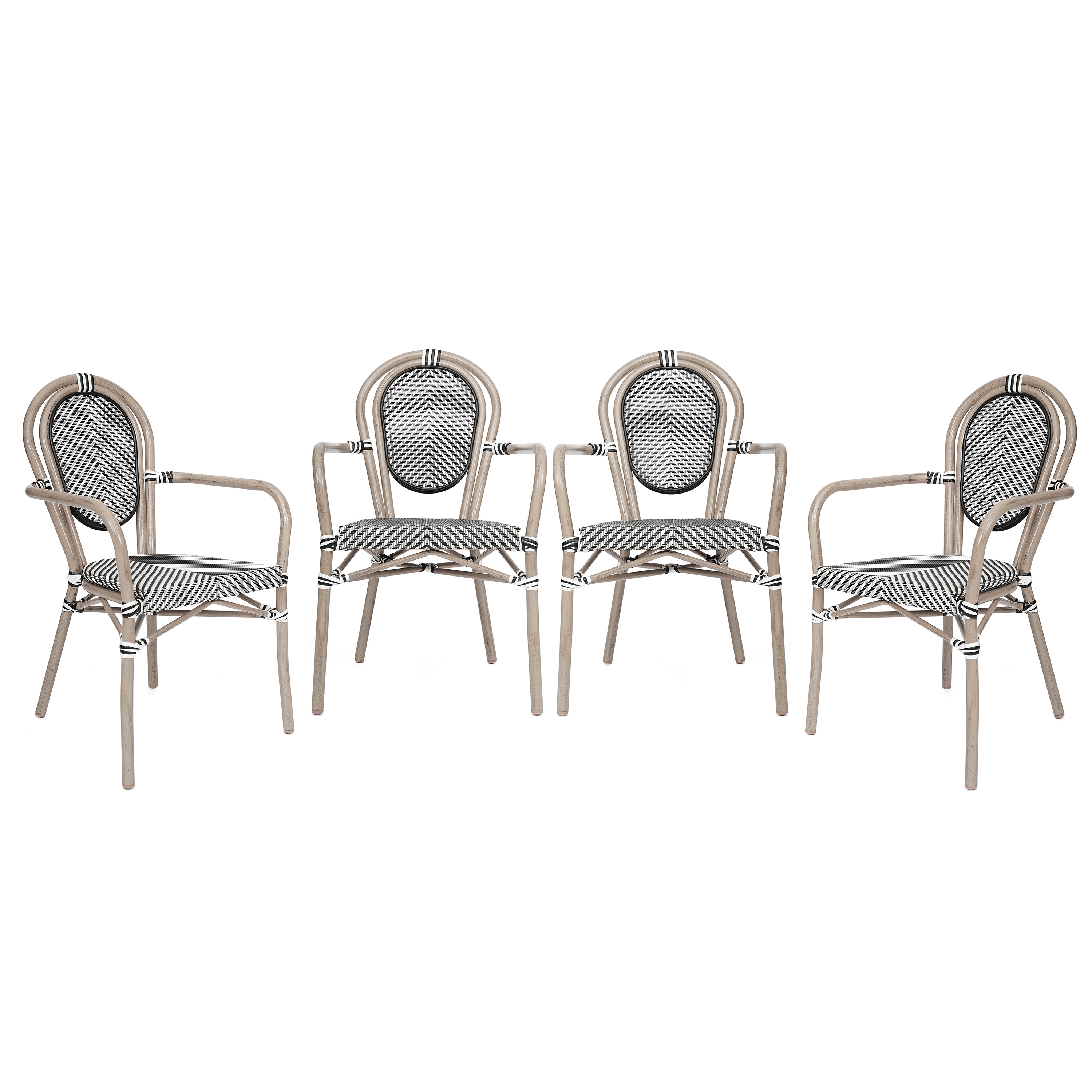 Flash Furniture 4 Pack Marseille Indoor/Outdoor Commercial Thonet ...