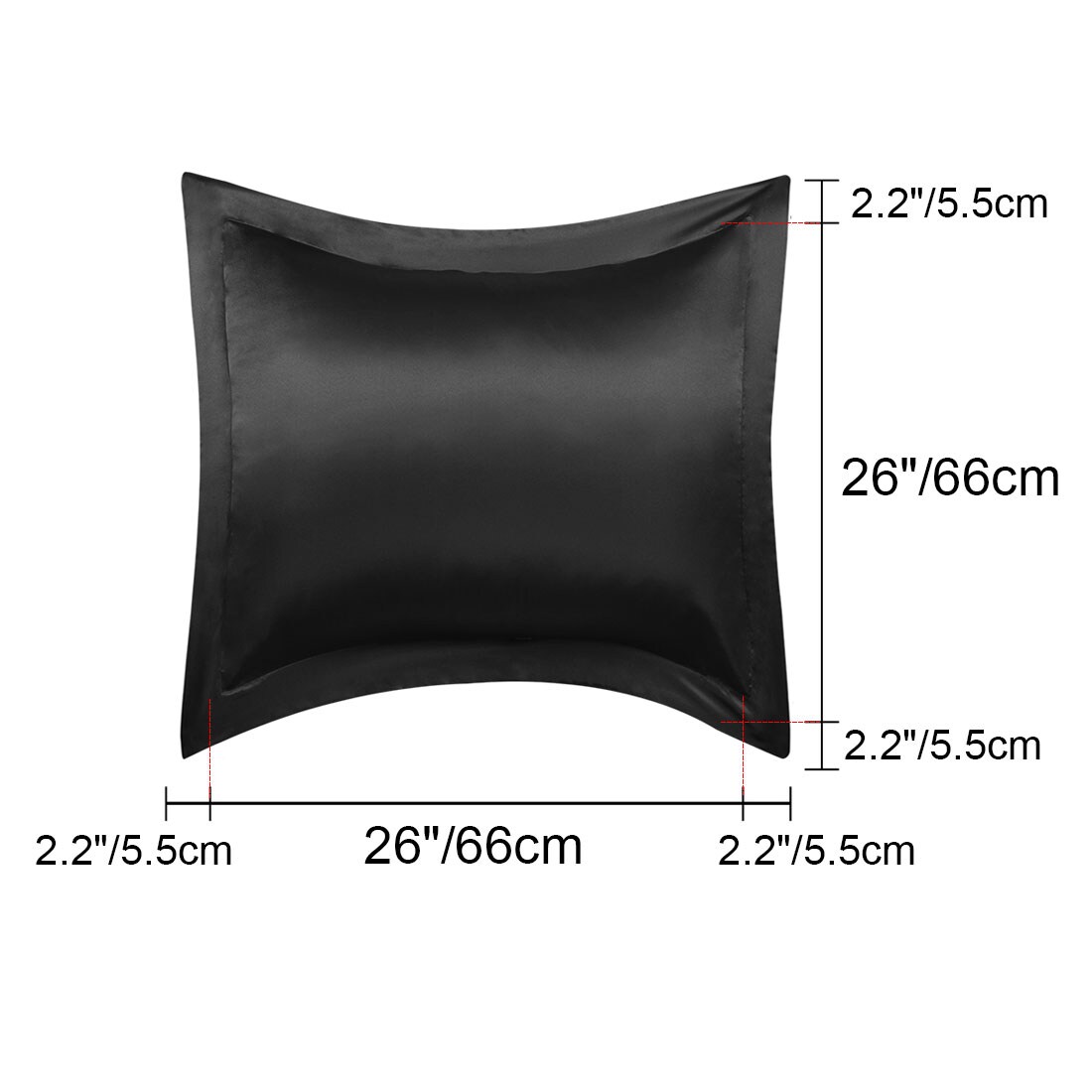 Unique Bargains 2pcs Satin Pillowcase for Hair and Skin Euro Sham ...