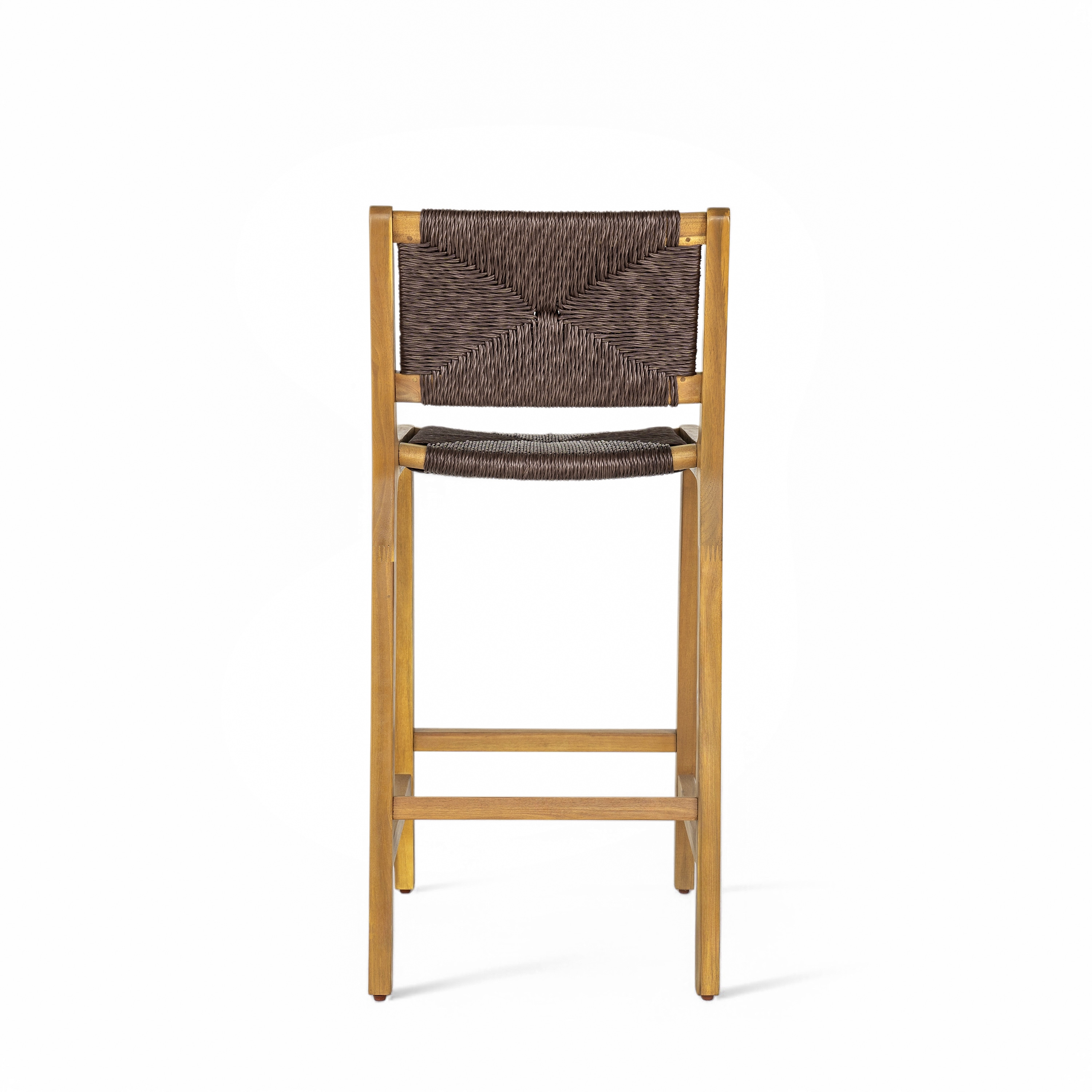 Christopher Knight Home Branner Acacia Wood Outdoor Barstool Set in the ...