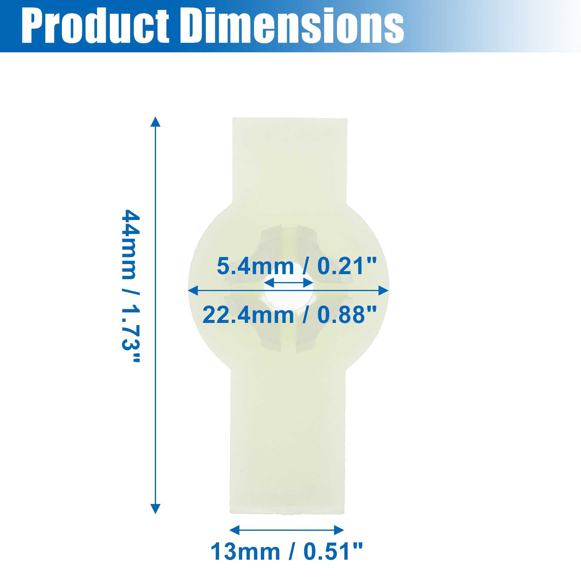 Unique Bargains 1 Pair Door Glass Window Track Regulator Grommet Nut ...