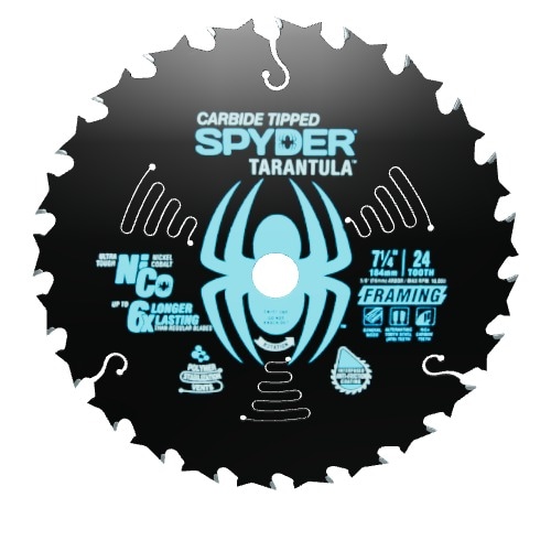 Spyder 7-1/4-in 24-Tooth Rough Finish Tungsten Carbide-tipped Steel ...