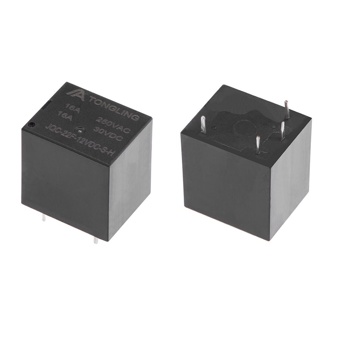 Unique Bargains 5pcs JQC-22F-12VDC-S-H DC 12V Coil SPST 4 Pin PCB ...