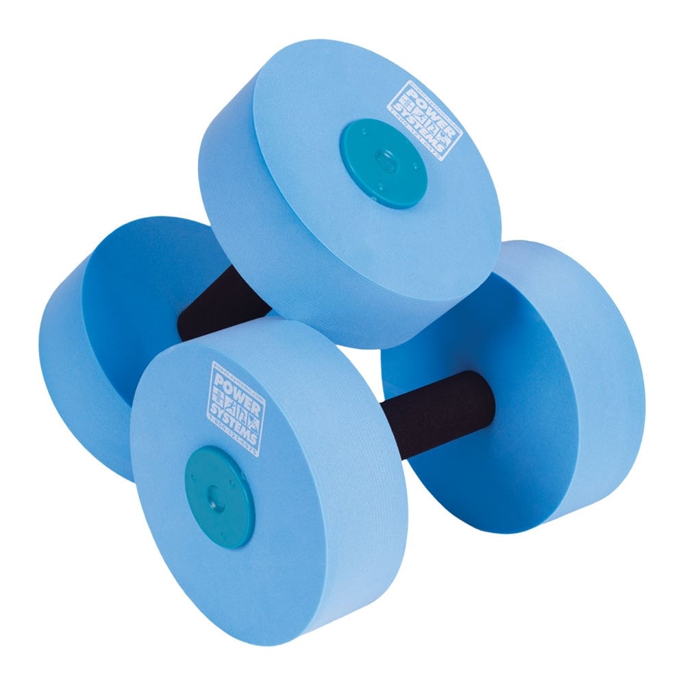 Power Systems Pool Dumbbells Pair Heavy Resistance Water Dumbbells for ...