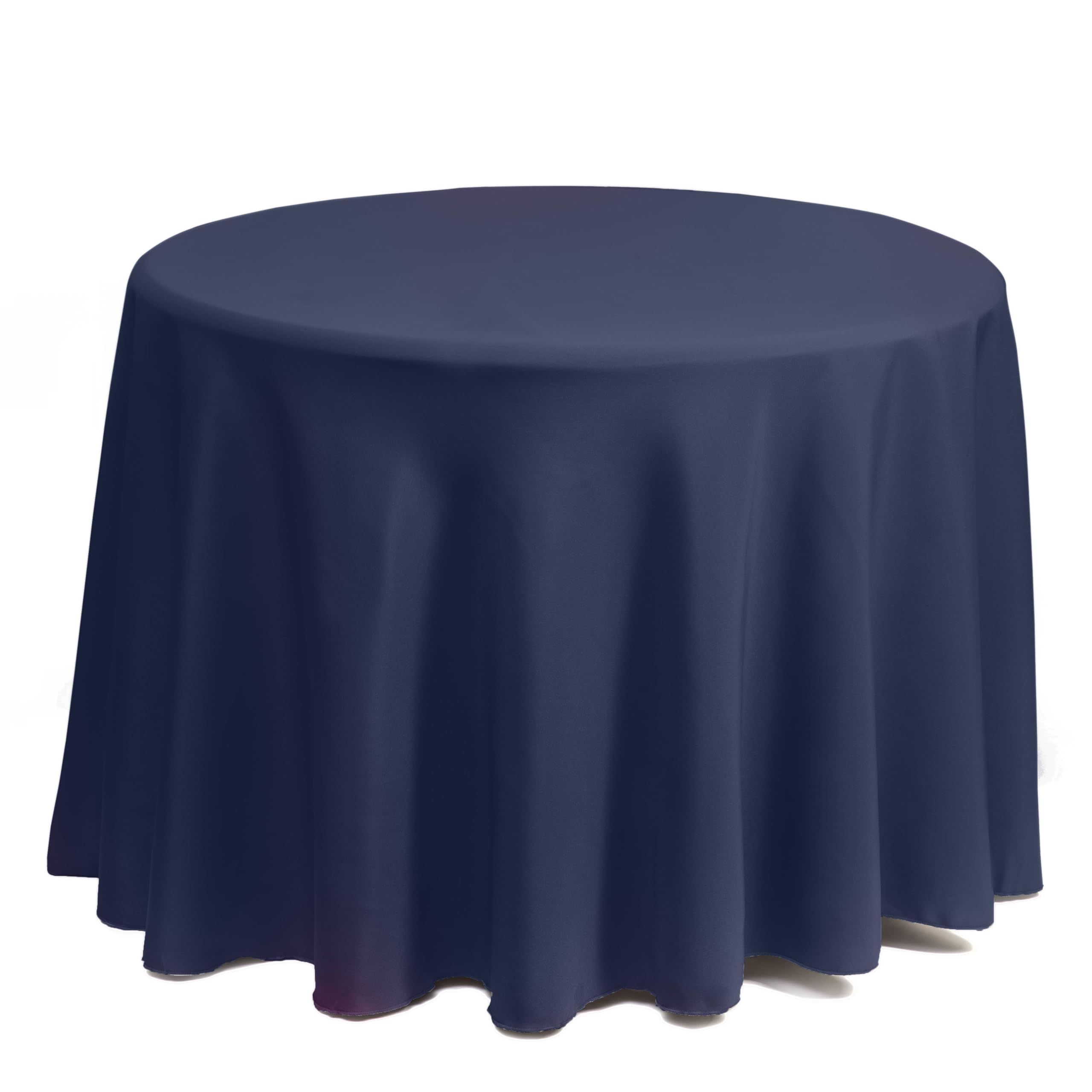 Gee Di Moda Round Tablecloth - 132 Inch Navy Blue Round Table Cloth ...