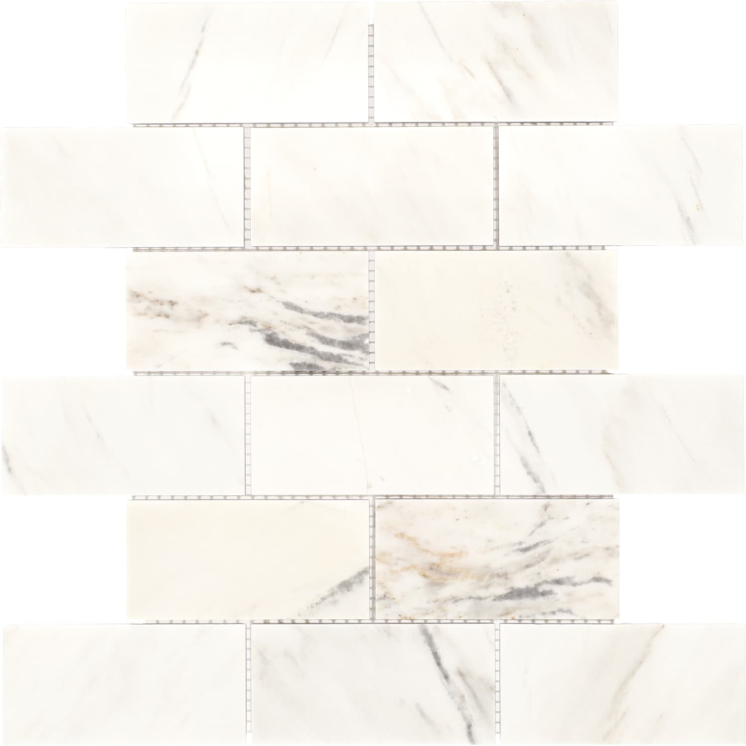 Daltile Genuine Stone Linen Drift 11-in x 11-in Polished Natural stone ...