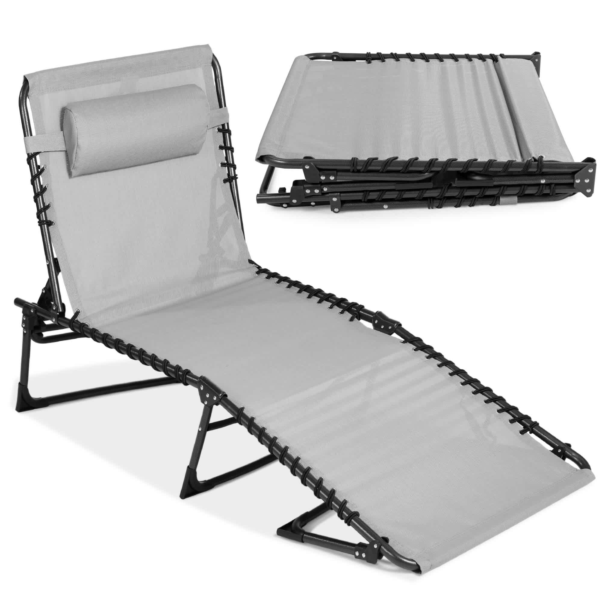 Best Choice Products Patio Chaise Lounge Chair Outdoor Portable ...