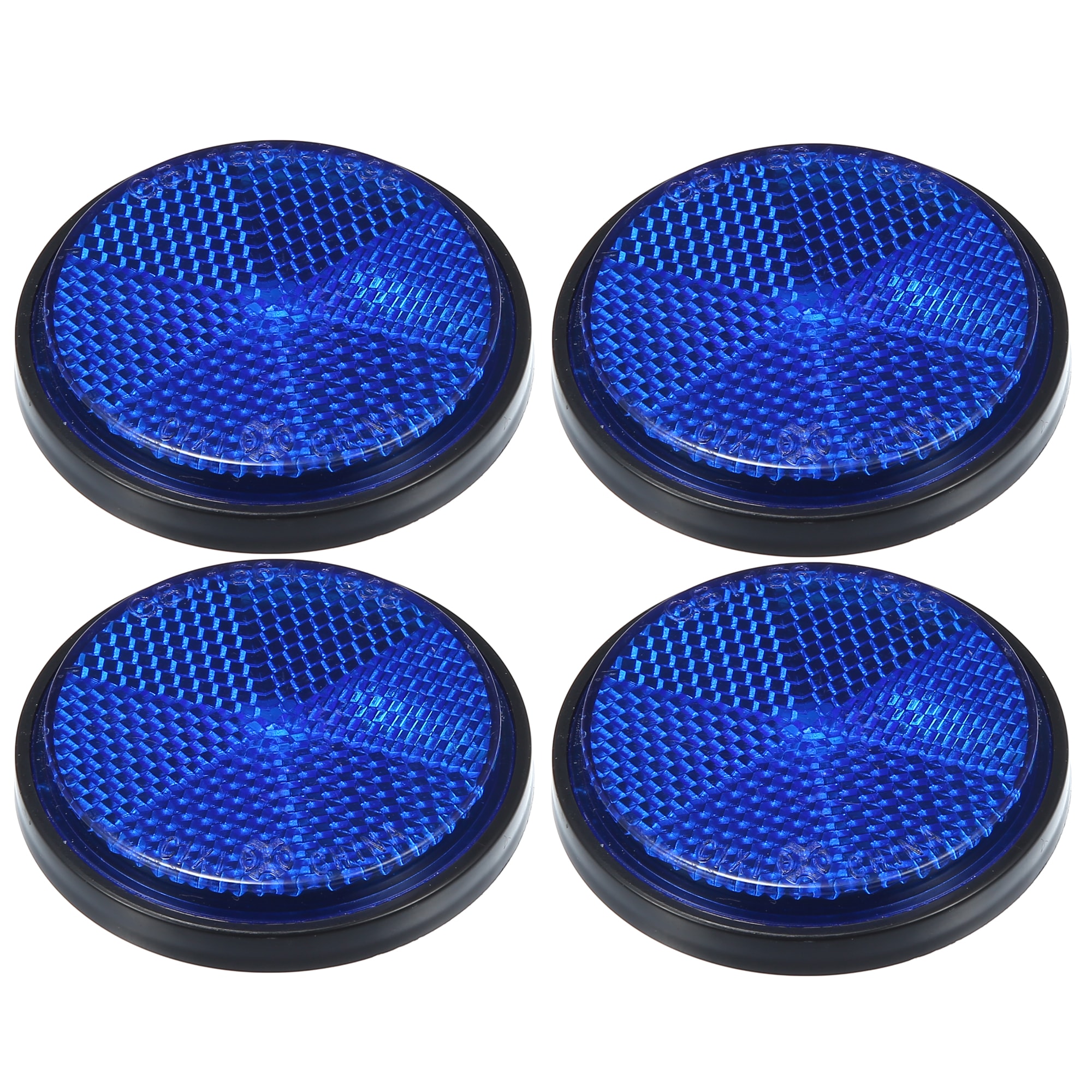 Unique Bargains 4pcs Universal Round Shape Reflector for Motorcycle ...