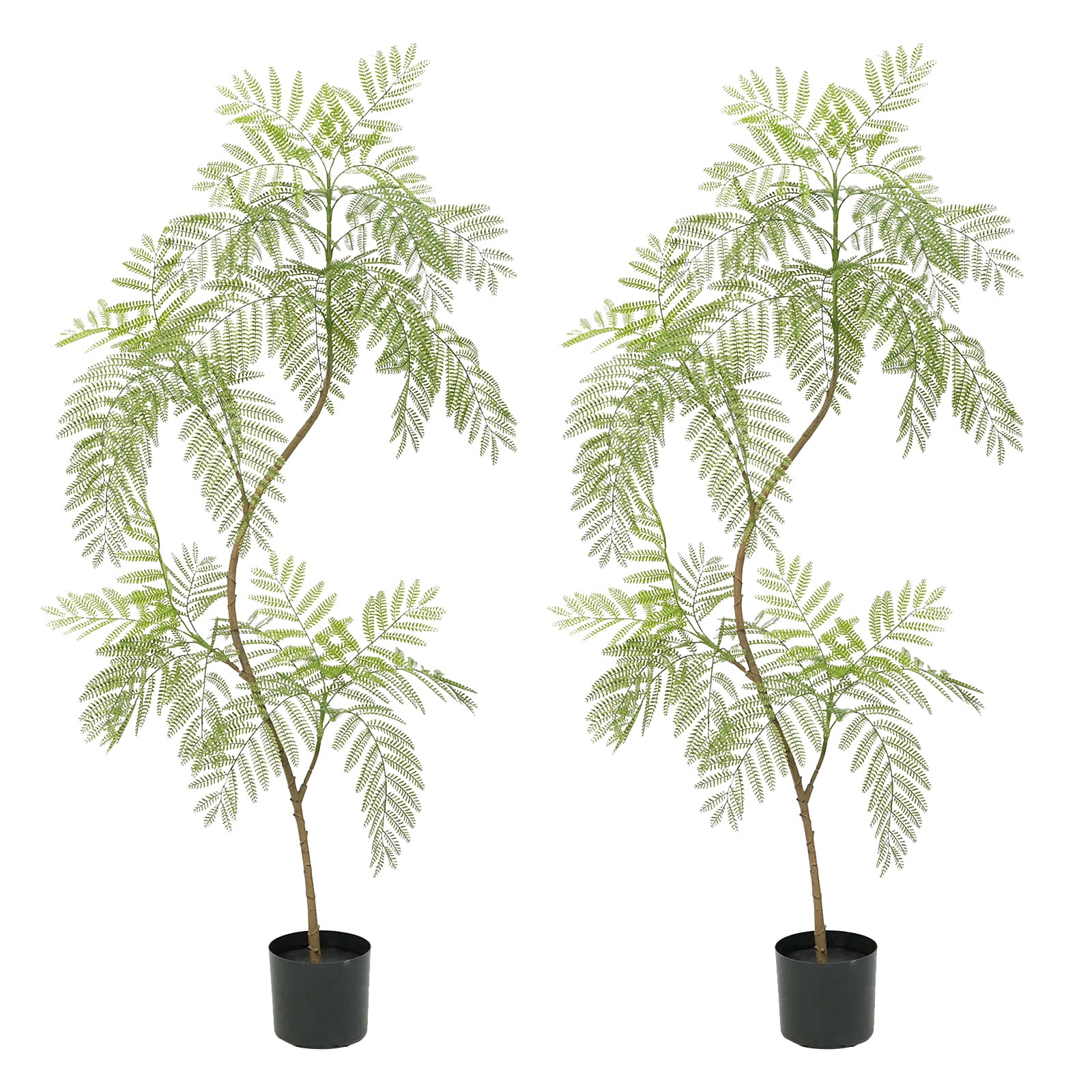 Der Rose 2Pcs Artificial Tree Decoration Realistic Leaves And ...