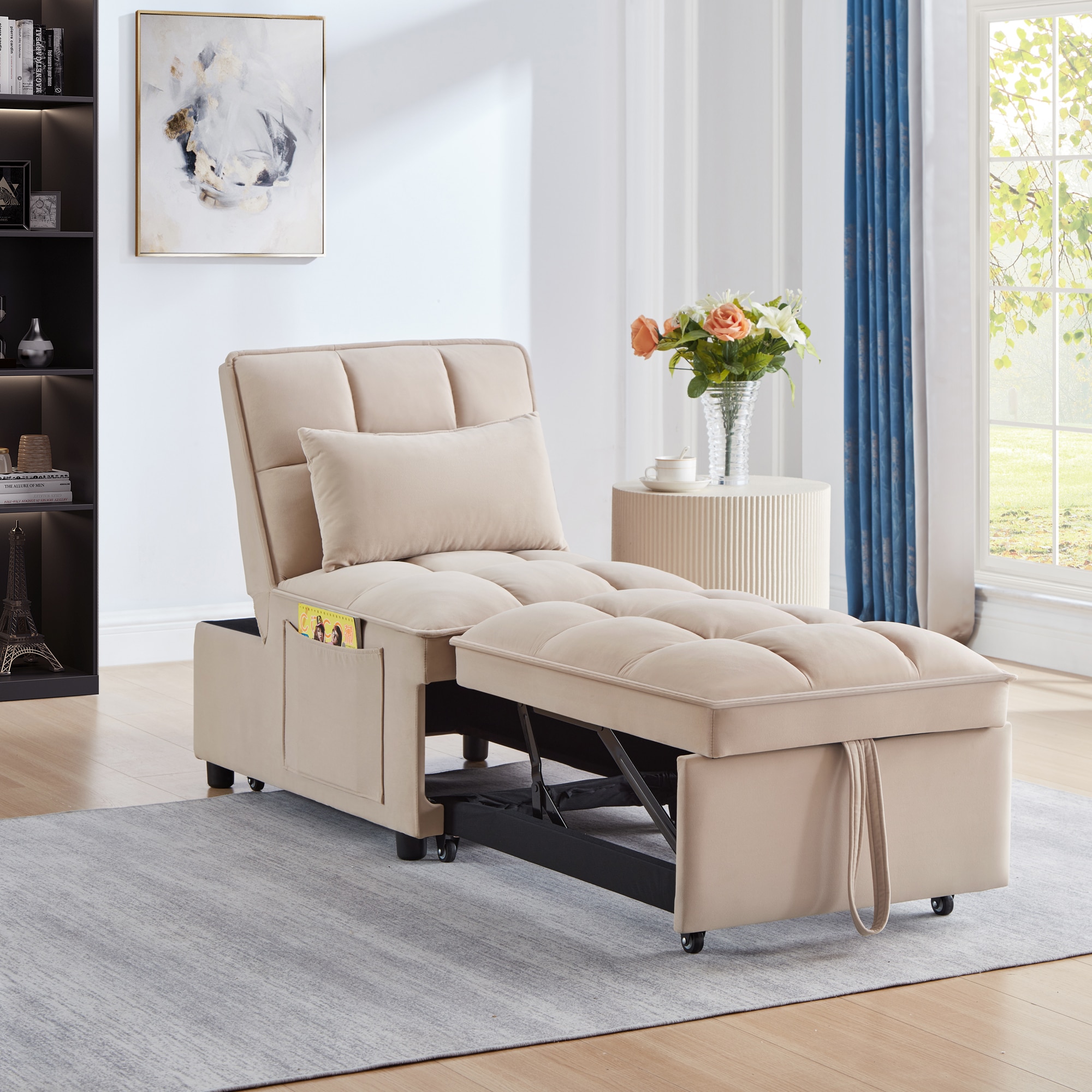 LUXEYARD 4 in1 Multi-Function Single Sofa Bed with Storage ...