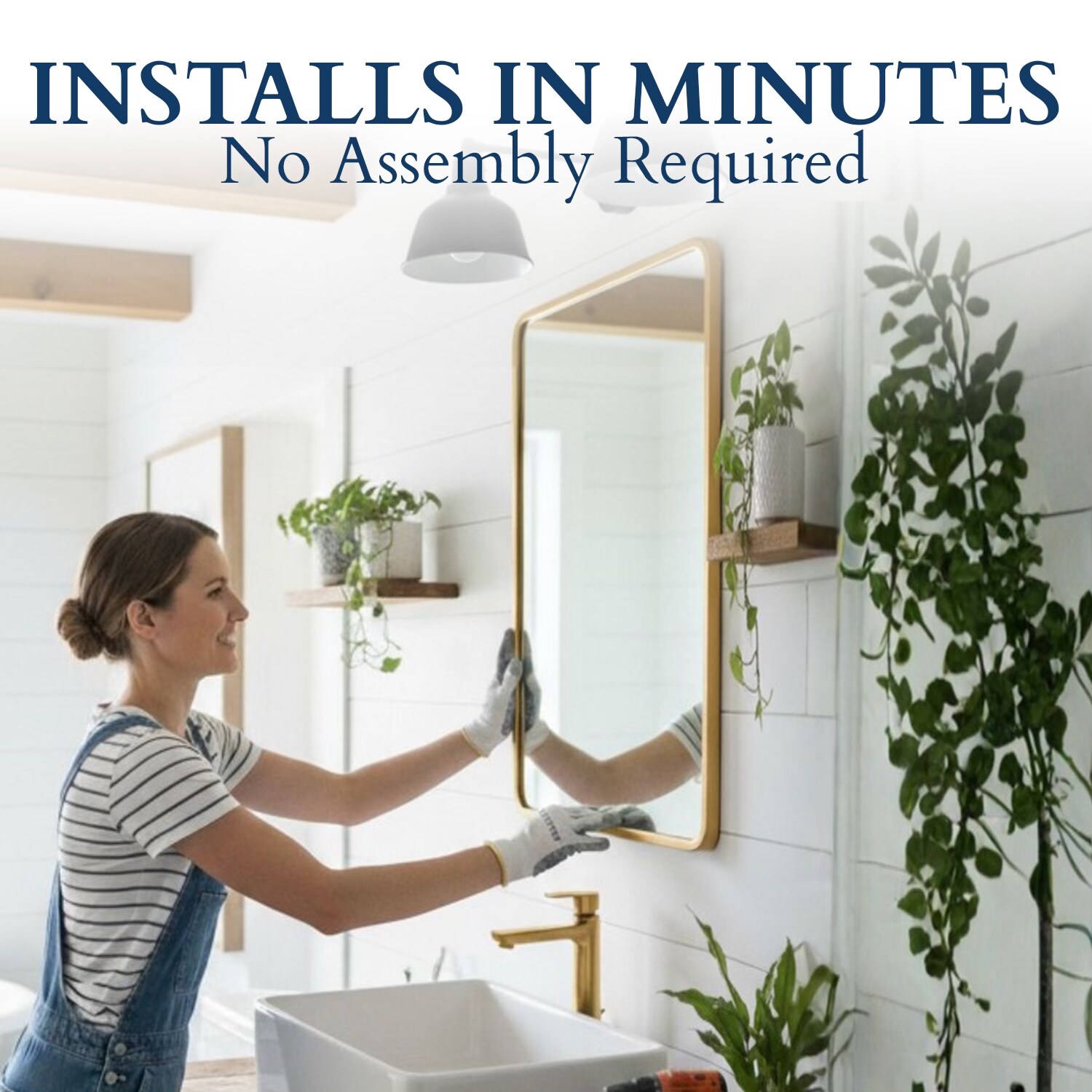 Fox Hollow Furnishings Parker Metro 30x36 Wall Mirror - Mount on Wall ...