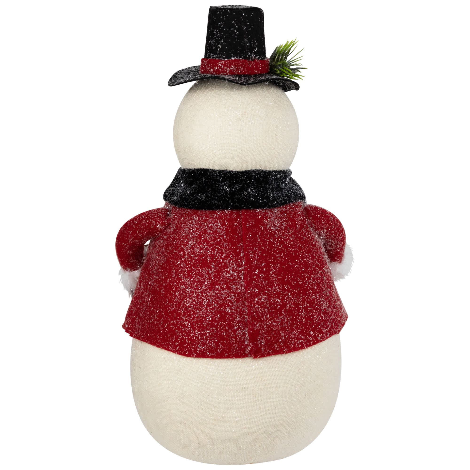 Northlight Glittered Snowman with Vest and Bow Tie Christmas Figure ...