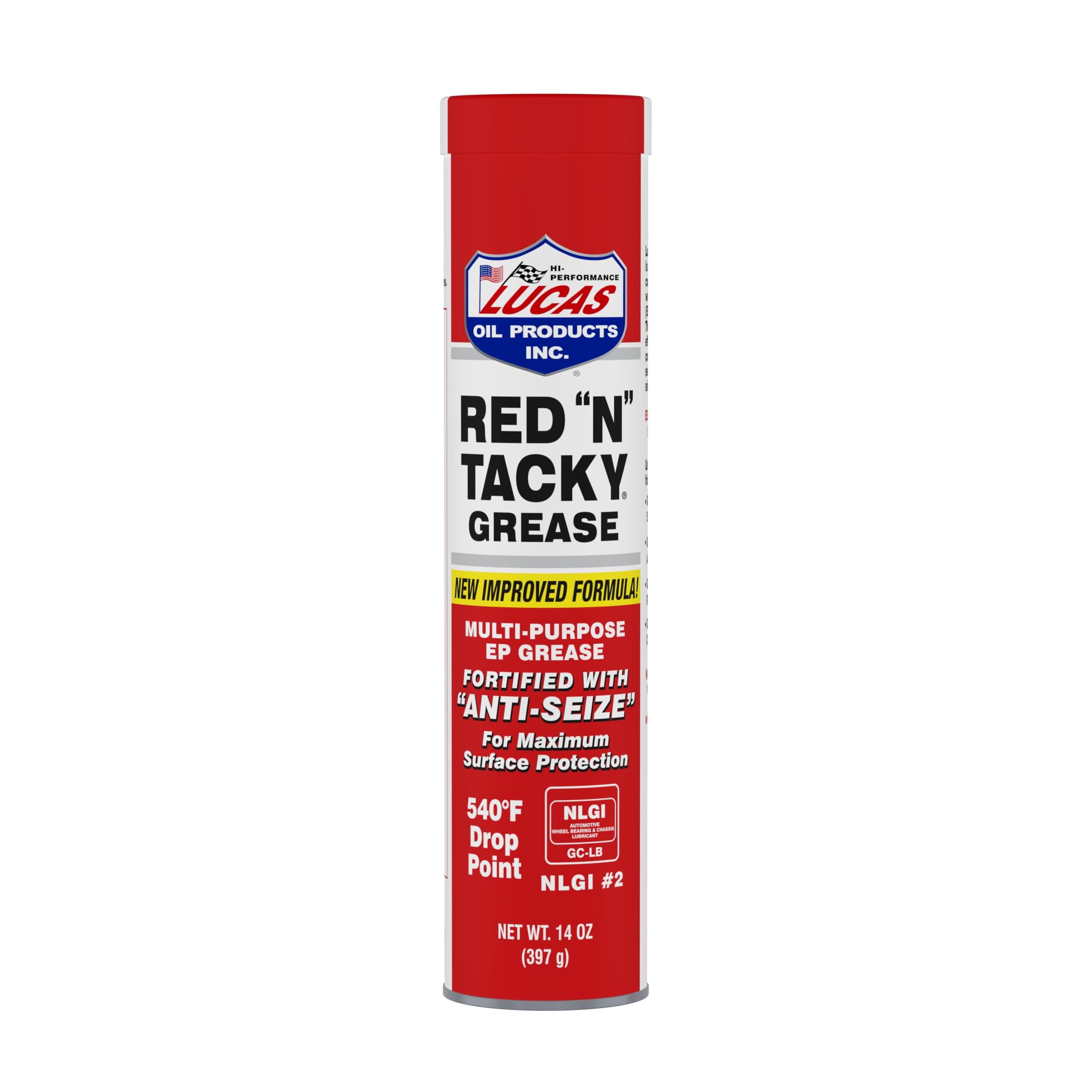 Lucas Oil Products Lucas Oil Red N Tacky Grease 14 Ounce Cartridge Pack ...