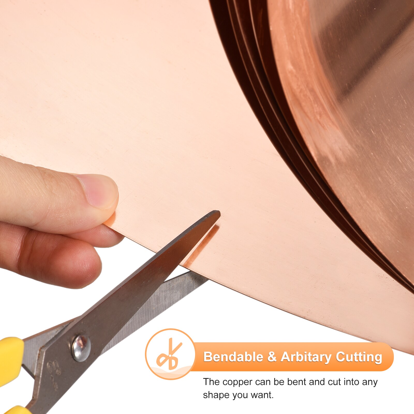 Unique Bargains Copper Flashing Sheet Roll 3500mm x 150mm x 0.01mm 99 ...